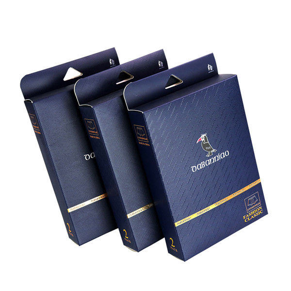 Order Printed Paper Underwear Packaging Box With UV Coating Matt ...
