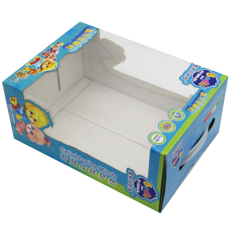 Printed Recycled F-Flute Corrugated Cardboard Toy Boxes window ...